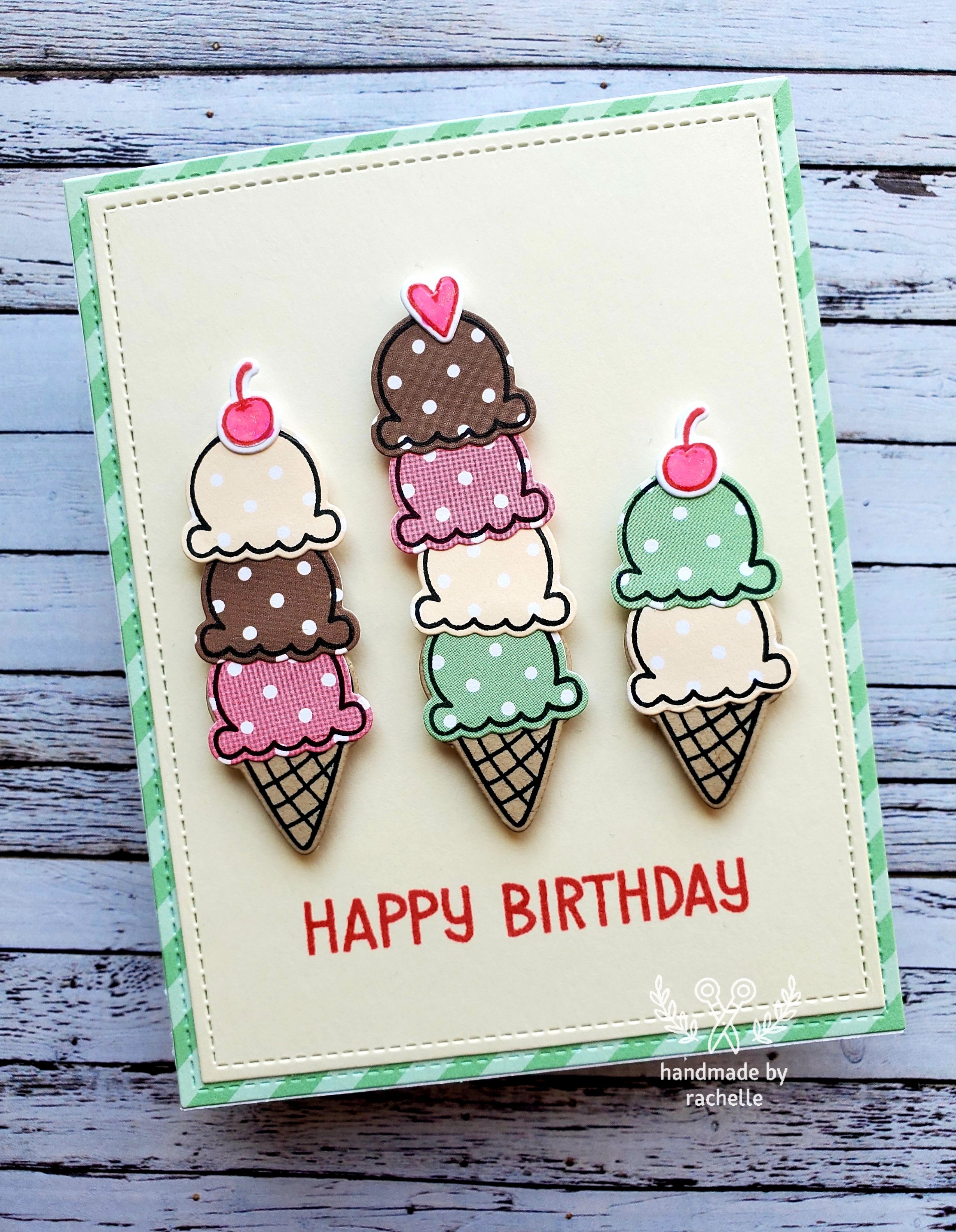 Birthday Scoops Card Recreation