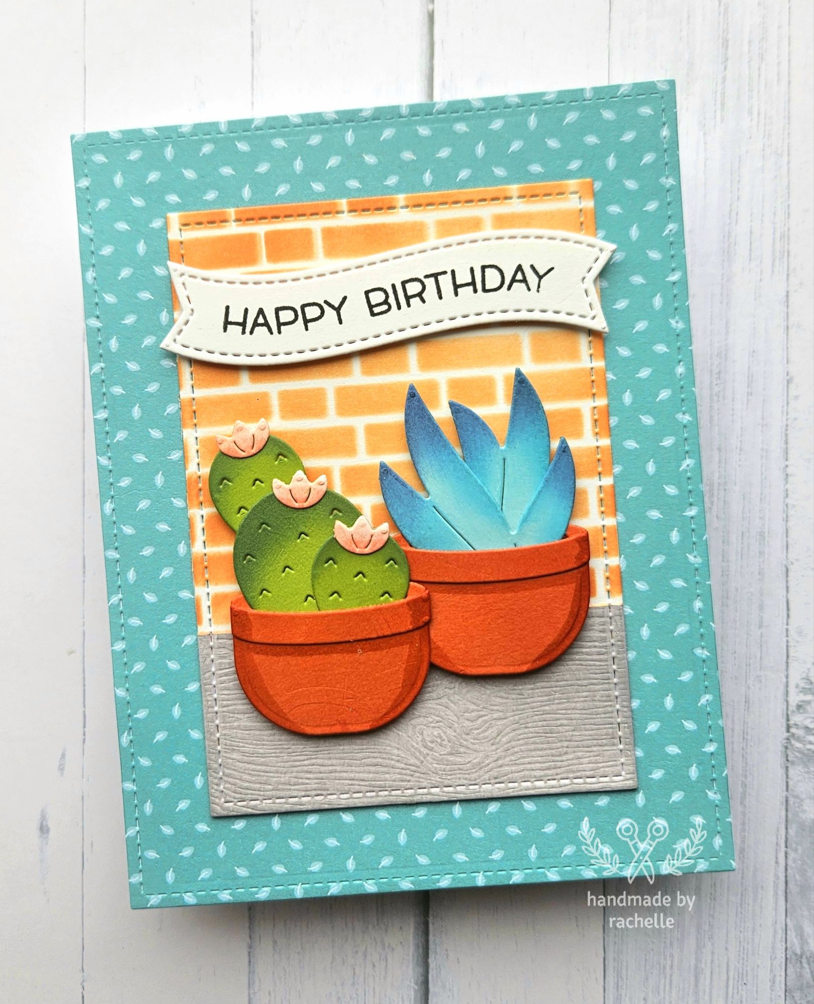 Plant A Succulent Birthday Card